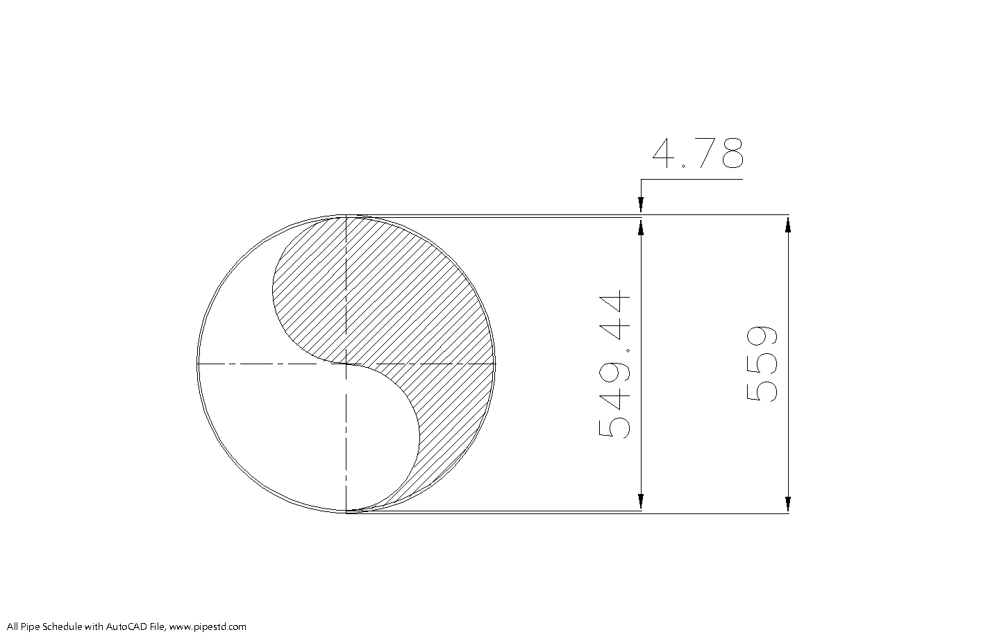 Schedule 5 Pipe 22 Inch DN550 Mm Pipe Dimension And Piping Information