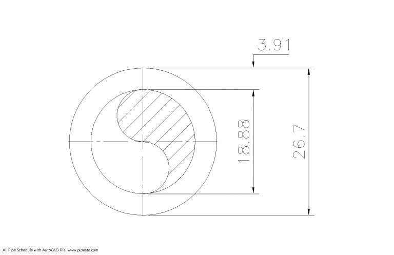 Schedule XS Pipe 3/4 Inch (DN20 mm) | Pipe Dimension And Piping Information