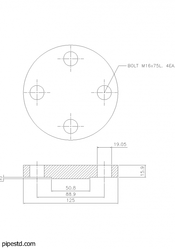 Blind Flange Class 300 | Pipe Dimension And Piping Information