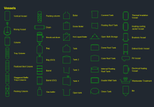 Vessels P&ID Symbols | Process Equipment